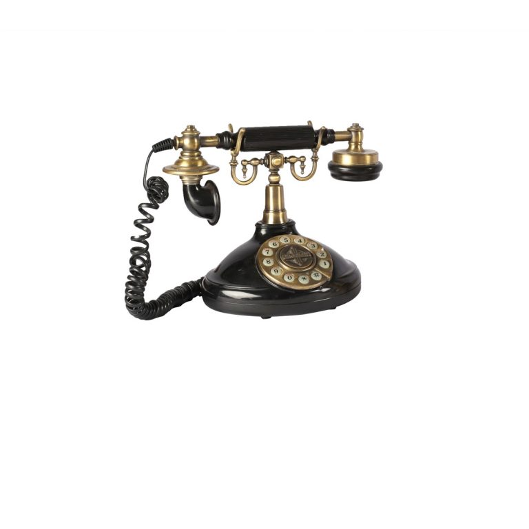 Props,TelephonesAntiqueGold & Black - My Pretty Vintage